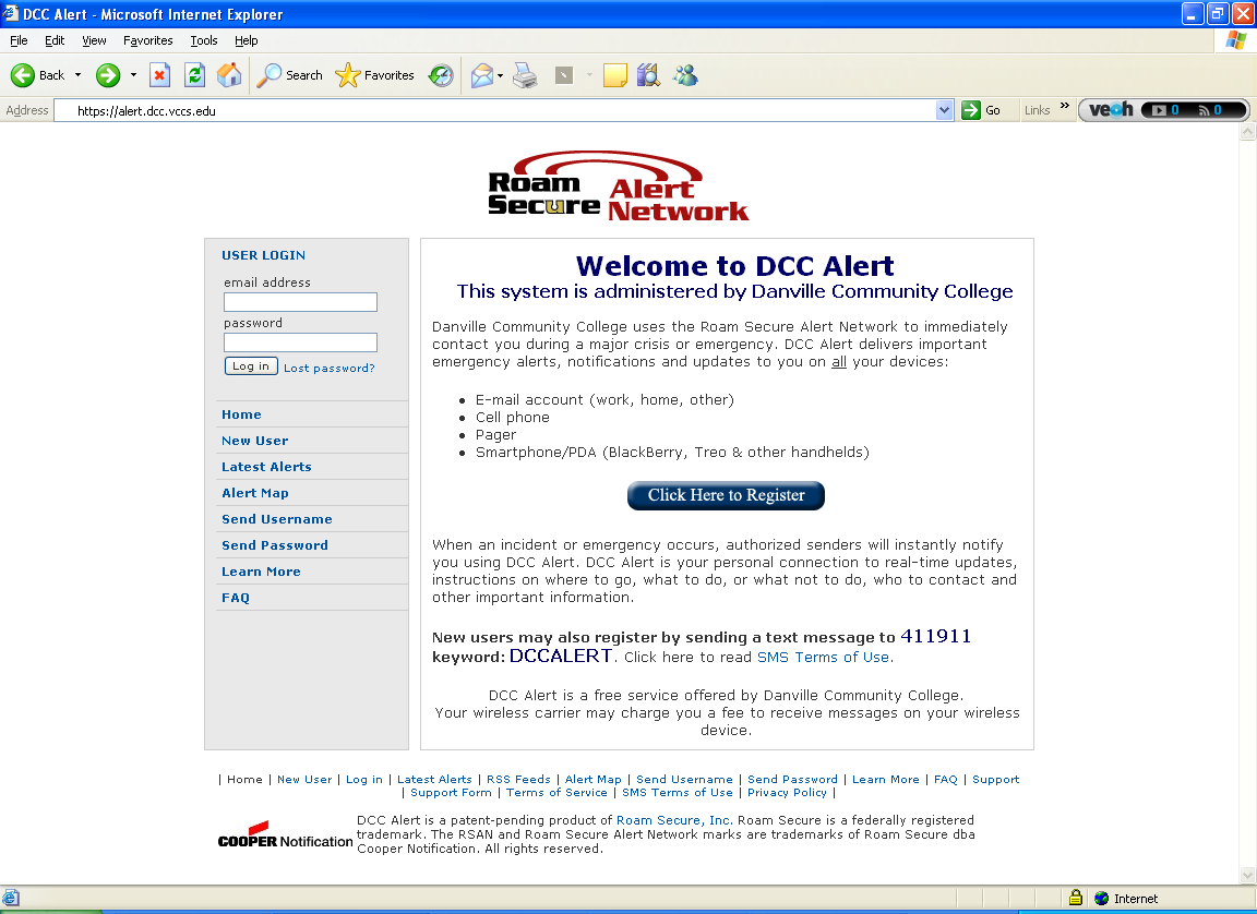 DCC Alert System | Danville Community College